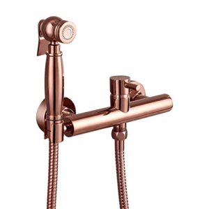 bincavidou rose gold bidet faucet bidet sprayer for toilet hot and cold water manual sprayer bathroom sprayer kit