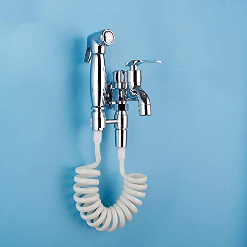 BINCAVIDOU Bidet Shower Faucets Bidet Sprayer All Copper Single Cold Pressurized Toilet Spray