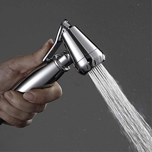 BINCAVIDOU Chrome Thermostatic Pet Bath Wash Car Water Flowers Personal Hygiene Bidet Spray Gun Set Bathroom Toilet Flusher Full Retro Copper Woman Wash Faucet Flushing Body Cleaner