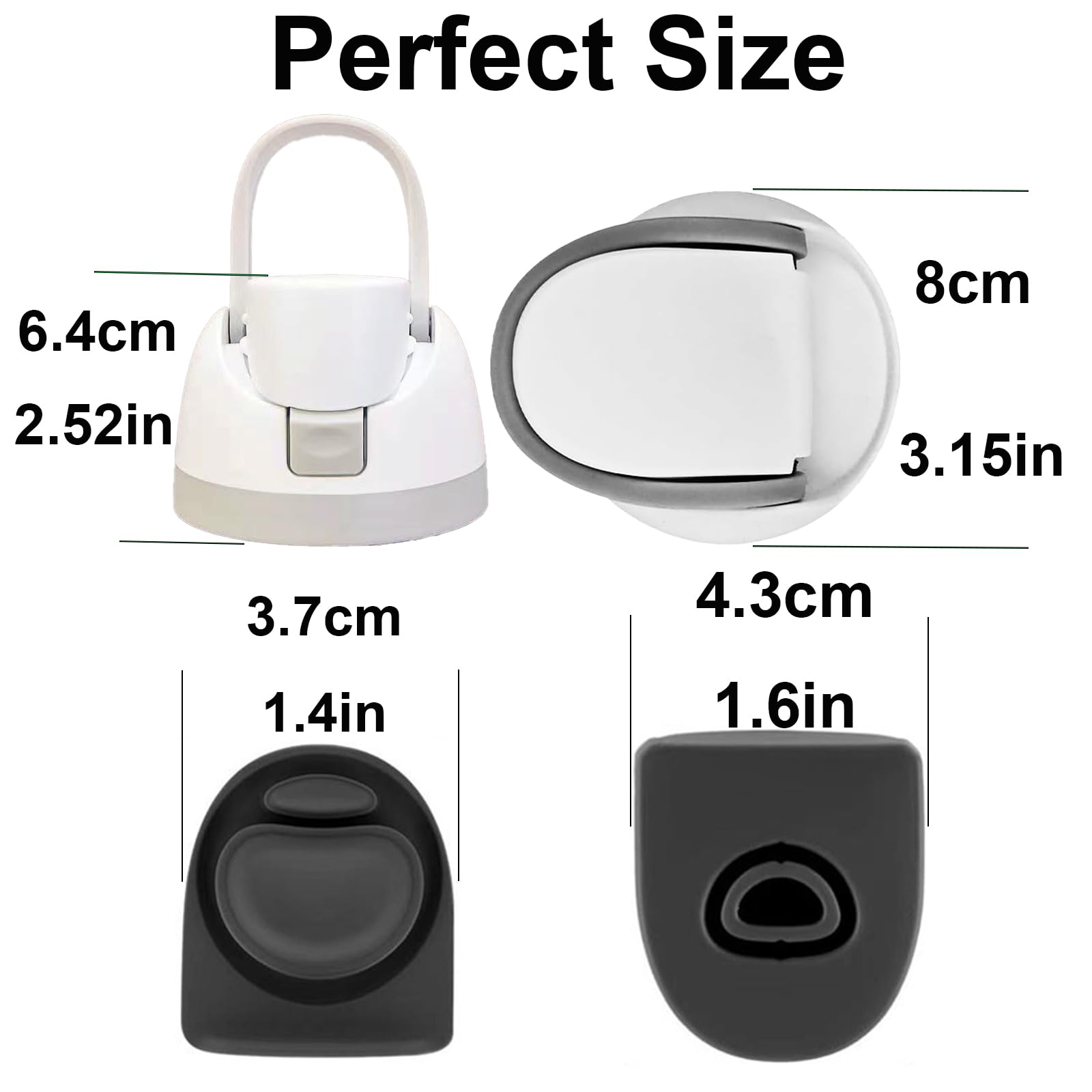 Replacement Lid Cap for Owala Freesip Water Bottle, One Button Push-To-Open Bottle Top Cap Compatible with Owala Cup 16oz 24oz 32oz 40oz, BPA-Free Stopper Cap for Owala Leak-Proof Lid (Black)