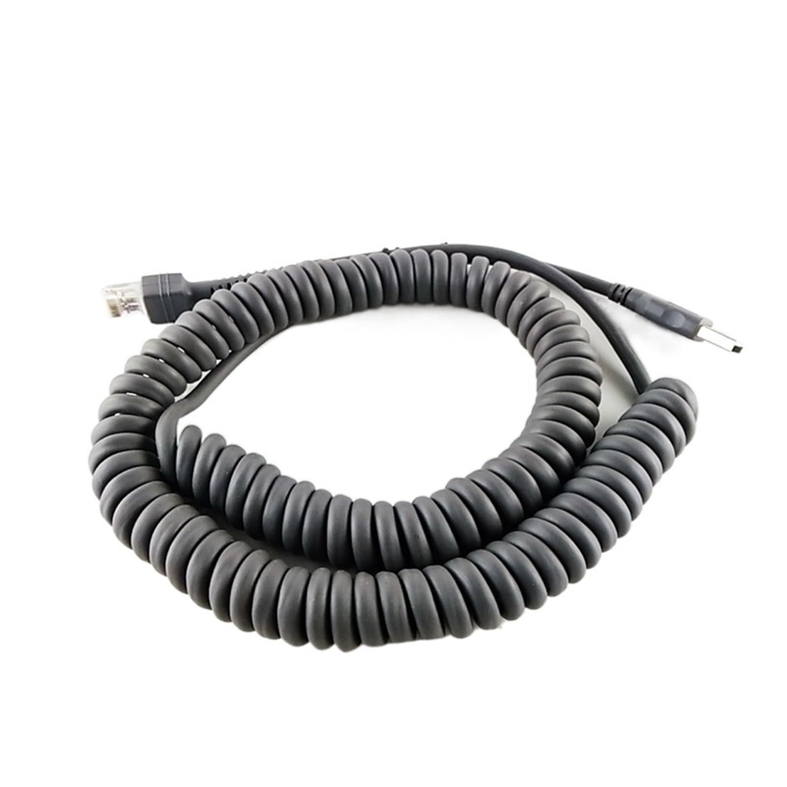 Spiral RS232/PS2 Cable for Barcode Scanner Symbol LS1203,LS2208/AP,LS4008I,LS4208,LS3008,LS3408, LS4278,LS3478,LS3578,LS9208(Spiral PS2 Cable,3mtr)