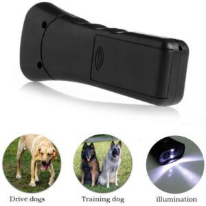 Delupets Max Trainer Bark Control, Delupets Bark Control, Delupets Max Trainer, Antibarking Device for Dogs with LED Flashlight and Strap for Training & Behavior Aids (1Pcs)