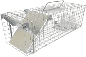 vectorfog metal cage trap, 20 x 8 x 8 inches, one entry