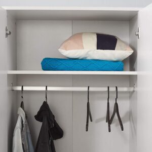 Panana 3 Door Wardrobe, Armoires with Storage Shelves and Hanging Rail Clothes Storage Cabinet for Bedroom