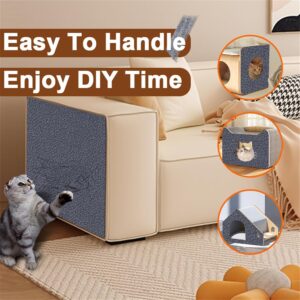 118" x 15.8" Cat Scratching Mat, Large Cat Scratch Furniture Protector Trimmable Self Adhesive Couch Protector from Cat Claws,Decorative Cat Tree, Cat Scratching Post and Cat Wall Furniture