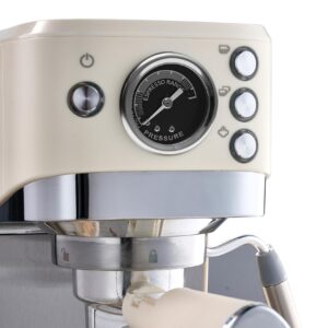 MOI Espresso Machine High Pressure - Espresso Maker with Milk Frother Steam Wand, Coffee and Espresso Maker Combo with Stainless Steel Stainless Steel Cup Plate, 1.5 L Removable Water Tank - 20 Bar