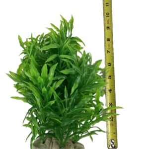 Gingerbread Pet Supply Green Plastic Aquatic Plant for Aquarium, 8" Inch