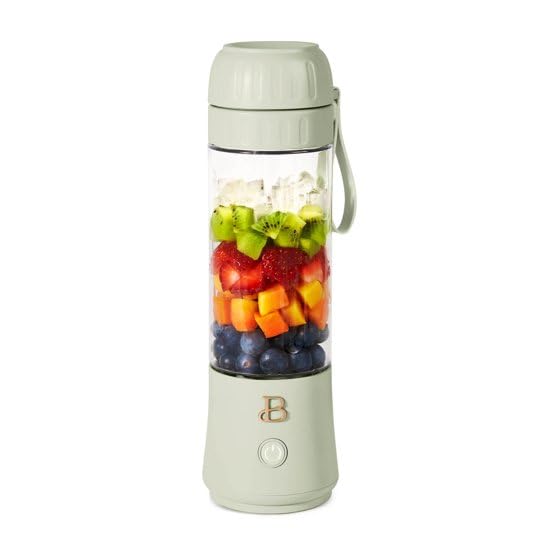 Beautiful Portable to-Go Blender 2.0, 70 W, Sage Green by Drew Barrymore,16 oz