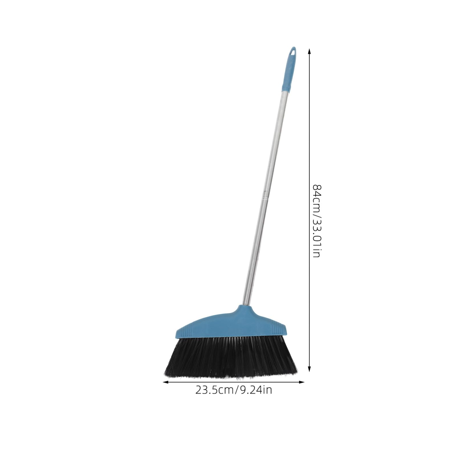 LIFKOME Broom for Floor Cleaning with 84 inch Long Handle Heavy Duty Broom for Sweeping Indoor Outdoor Kitchen Office Blue