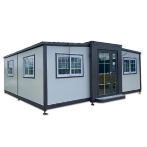 Fast Build Folding Double Wings Rooms Expandable Prefab Container House with 2/3 Bedrooms and Bathroom