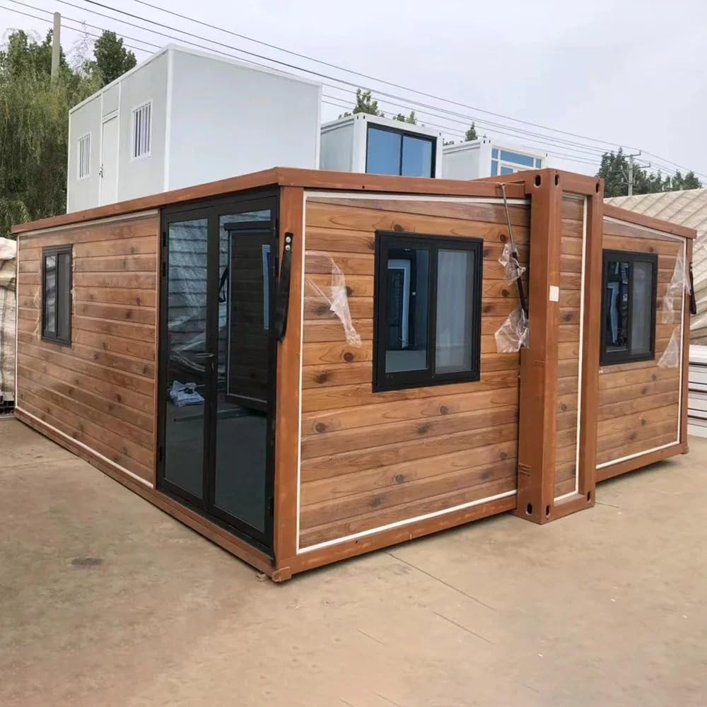 Fast Build Folding Double Wings Rooms Expandable Prefab Container House with 2/3 Bedrooms and Bathroom