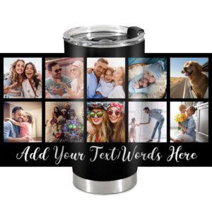 personalized tumbler custom vacuum insulated travel mug customizable coffee cup with your photos and text christmas birthday gift