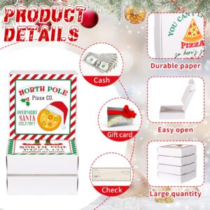 Hoolerry 24 Pcs Mini Pizza Box Gift Card Holders Bulk Christmas Gift Holder Funny Money Holder The Best Part of a Pizza Is the Dough for Money Cash Check Gifts