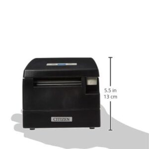 CITI-Zen CT-S2000UBU-BK CT-S2000 Series Hi-Speed POS Thermal Printer, USB, Internal Power Supply Black