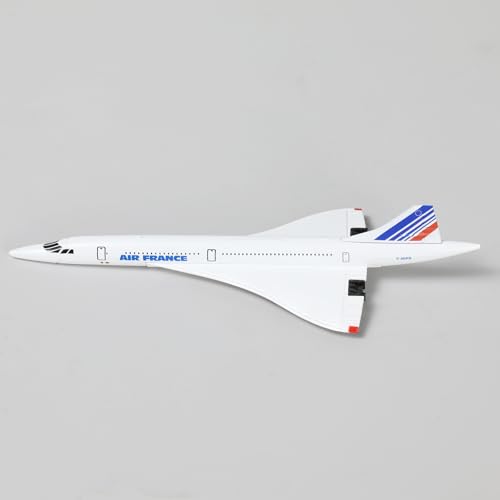 NUOTIE 1/400 Concorde Air France Airplane Model Pre-Build Diecast Aircraft Model Kits Metal Aircraft Model Display Model Collection or Gift