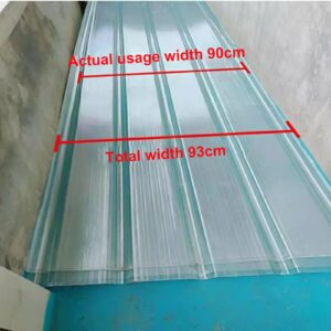 AIROTRON 1.2 mm Fiberglass Daylighting Panels,Corrugated Roofing Sheets,Mute Waterproof Roofing Tiles,Clear Roof Sheet,Sunroom Daylighting Plate,Replacement Shed Panel,Easy to Cut (35x67in,1 Pcs)