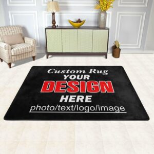 custom door mat personalized area rug design photo name logo image non-slip carpet for outdoor indoor home garden bathroom living room office decoration (24 * 36 in)