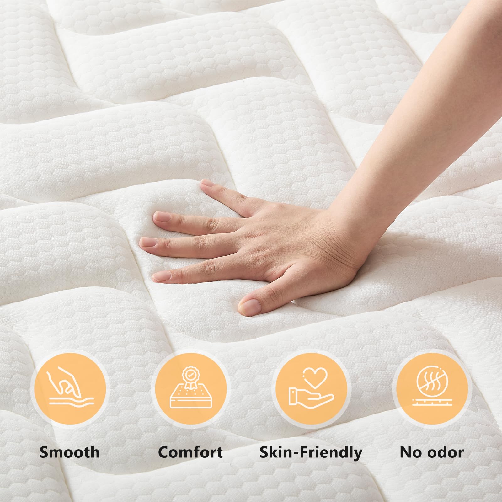 Full Mattress 12 Inch Hybrid Mattress Full with Memory Foam - Mattress in a Box with Individual Pocket Spring - Medium Firm Mattress Sleep Support Pressure Relief CertiPUR-US Certified 12 Inch Full