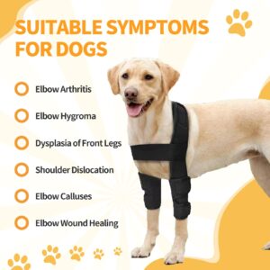 Dog Knee Brace for ACL - Luxating Patella Ligament Injury Hip Support and Recovery - Knee Braces for Dogs - Dog Elbow Protector（L）