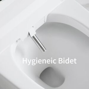 WinZo Smart Toilet with Tankless and Bidet Built In, Auto Open and Close, Auto Flush, Foot Sensor Operation, Integrated Multi-function Remote Control,One Piece Elongated Modern Bidet Toilet