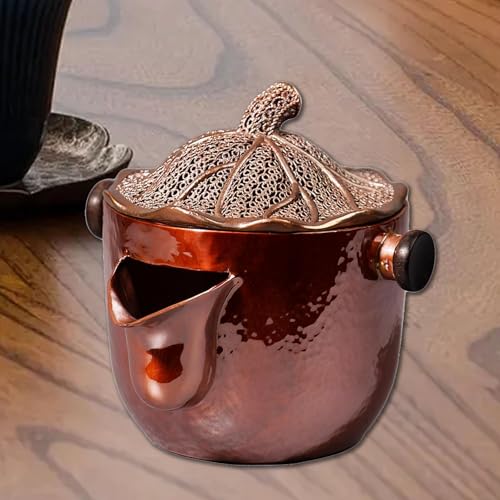 Copper Pitcher Milk Pourer Fair Cup with Handle Sturdy and Pouring Spout Drinkware Tea Maker for Tea Milk Latte Coffee Syrup B(A)