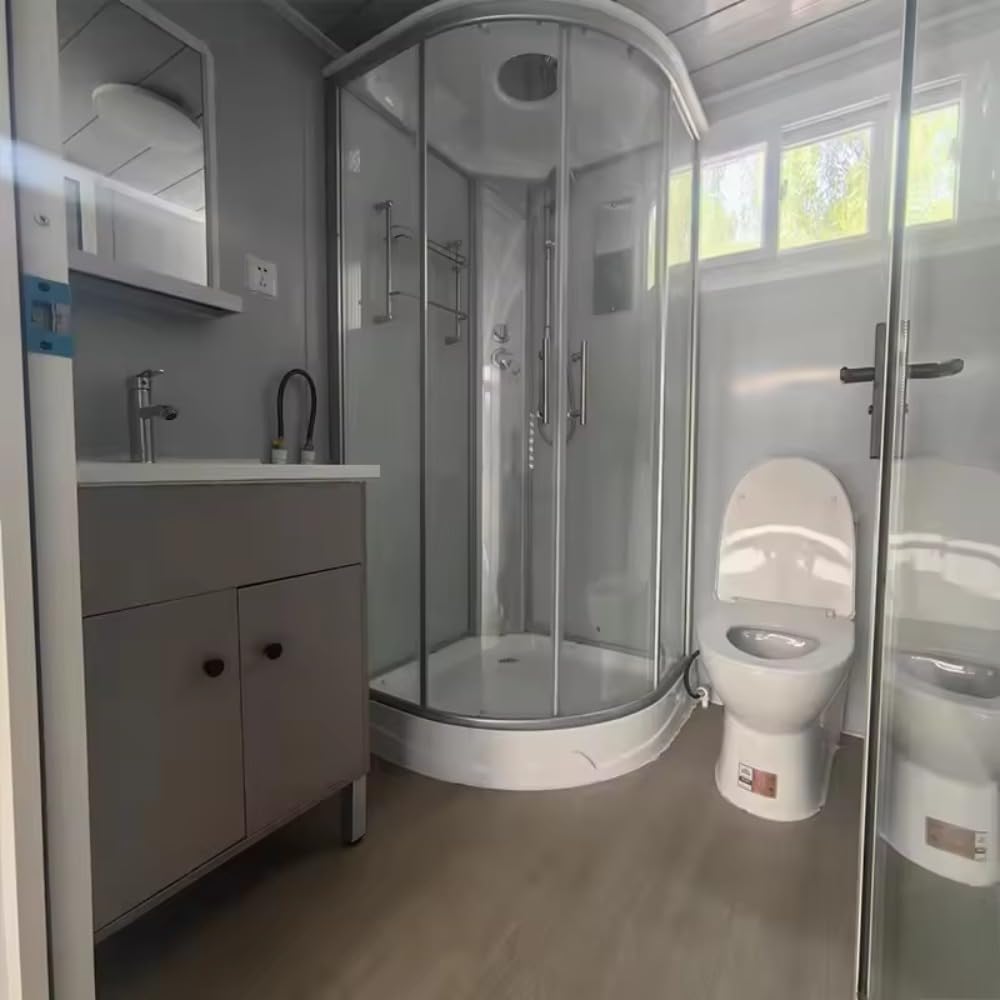 Prefabricated House Mobile Container Hotel With 2 Bedrooms Kitchen Toilets Living Room And Terraces