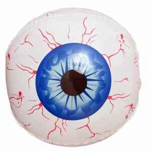 giant inflatable 4d eye balls, halloween decorations, scary tree ornaments, 2 pack, blue