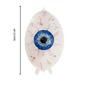 Giant Inflatable 4D Eye Balls, Halloween Decorations, Scary Tree Ornaments, 2 Pack, Blue