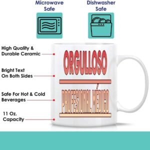 Gift Design Idea Unique Medical Professional Gift - Ghost Stethoscope Syringe and Bottle Design - for Men Women - 11 Oz White Ceramic Coffee Mug