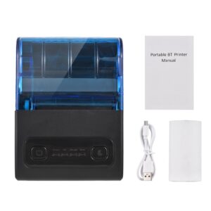 Portable Mini Thermal Printer 2 inch Wireless USB Receipt Bill Ticket Printer with 57mm Print Paper Roll Compatible with iOS Android Windows for Restaurant Sales Retail Stores