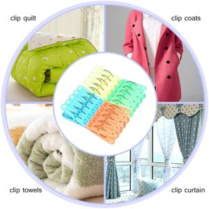 20Pcs Household Clips Multicolor Reusable Plastic Clothes Pegs Clothespins Travel Hanger Durable Processing