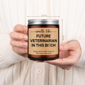 LEADO Candles - Future Veterinarian Gifts, Veterinary Student Gifts, Veterinarian Graduation Gifts - Funny Congratulations, Christmas Gifts for Vet School Students, Future Veterinarians, Women