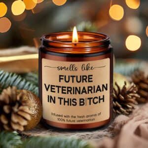 LEADO Candles - Future Veterinarian Gifts, Veterinary Student Gifts, Veterinarian Graduation Gifts - Funny Congratulations, Christmas Gifts for Vet School Students, Future Veterinarians, Women