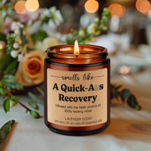 LEADO Get Well Candle, Surgery Recovery Gifts for Women, Men - After Surgery Gifts, Get Well Gifts, Comfort Gifts - Funny Cancer, Injury, Sick, Hysterectomy, Grief, Chemo, Cheer Up Gifts