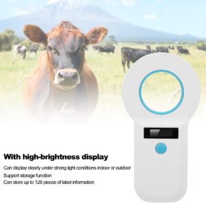 RFID Animal Tag Reader Microchip Scanner - Brightness Display, USB Rechargeable, EMID/FDX - B Support, Ideal for Small Animal