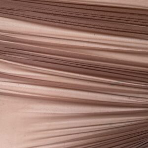 Power Mesh Fabric – 60 inch Width, Lightweight 4-Way Stretch Blend of Synthetic Fibers and Spandex, Perfect for Bra, Control-Topped Pantyhose, and Swimwear Linings (Mocha)