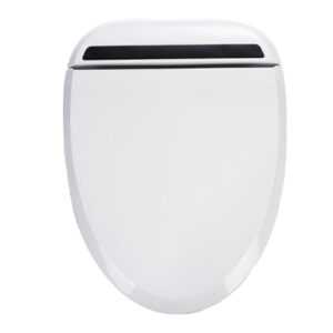 bidet toilet seat, elongated toilet seat warm water, heated seat bidet with remote control,self-cleaning nozzle temperature adjustable led light, need electricity, for hotel office hospital school