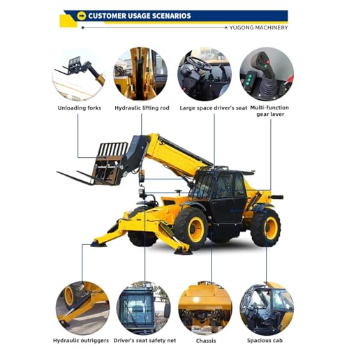 Multi-Function Telehandler Telescopic Handler Loader Telescopic Boom Handler