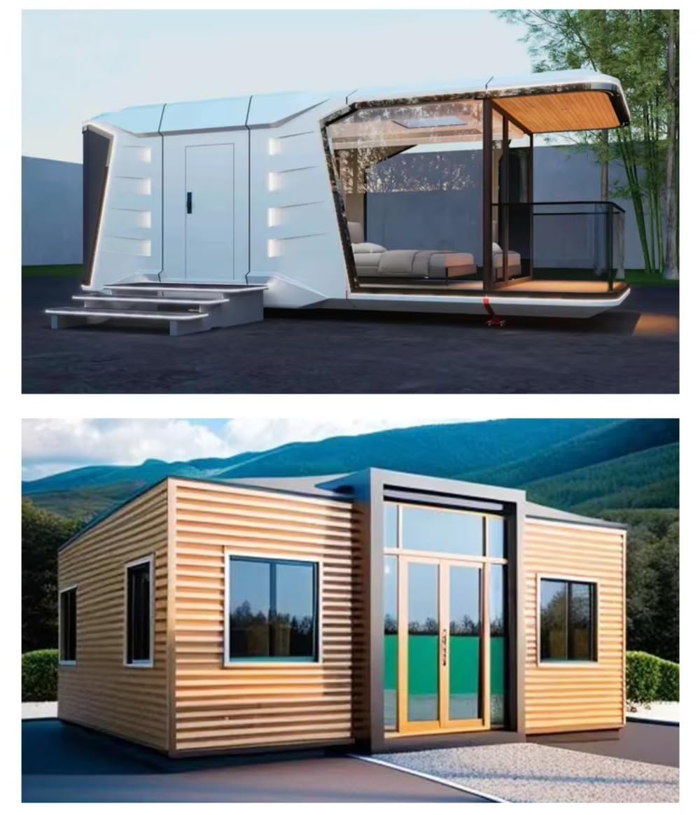 Factory 2 Bedroom Modular Prefab Container Houses With Bathroom Extendable Container House Prefabricated Homes