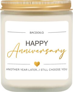 anniversary candle for couple, happy anniversary candle, women men gift for anniversary, gifts for wedding anniversary for couple/wife/husband, lavender scented candle