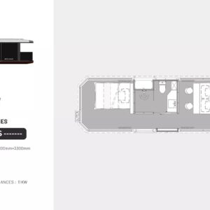 Butterfly Pink Capsule Home Portable Prefabricated Tiny Home 1 Bedroom, 1 Kitchen, 1 Living Room, 1 Rest Room House 11490 L, 3300 W, 3300 H, mm, 37.92 M2, House, Hotel, Villa, She Shed, Camping Home