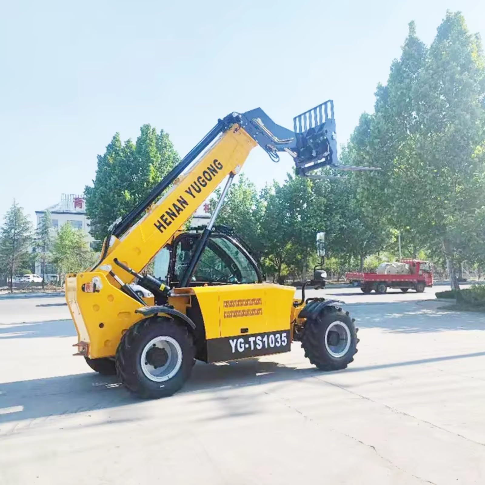 Factory Supply 5Ton Telescopic Boom Rough Terrain Forklift Crane Telescope Lift Handler