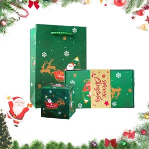 terfise surprise box gift box for money,surprise gift box explosion christmas,folding pop out money surprise gift box,exploding surprise gift box (green,10pcs)