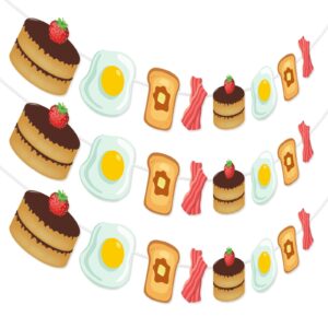 Sursurprise Brunch Themed Party Decorations, 3Pcs Brunch Breakfast Banner Kit, Let’s Brunch Birthday Baby Shower Bachelorette Bridal Shower Party Decorations Supplies