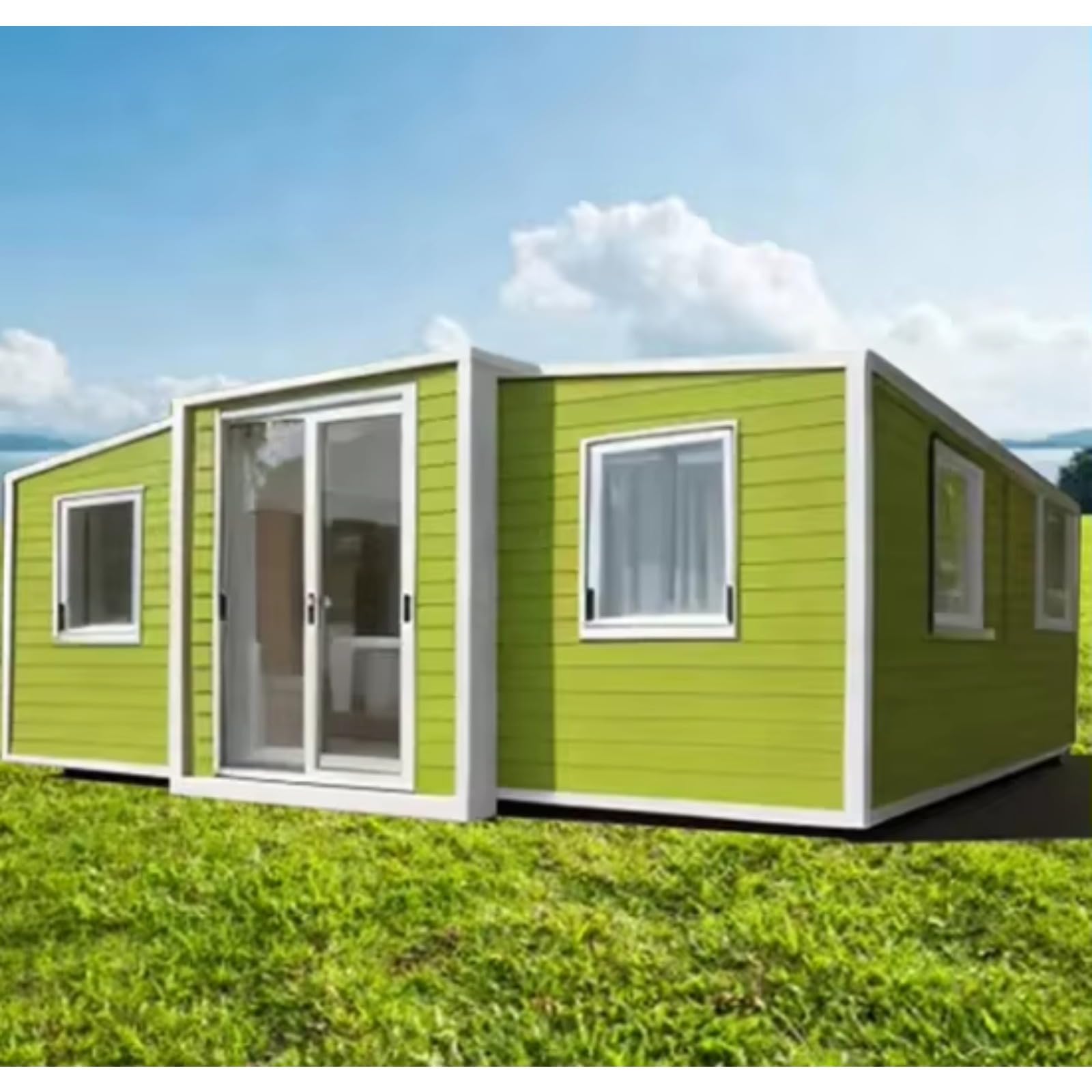 Prefab Modular 2 Bedroom Bathroom Kitchen House Modular Tiny Kit Set Cabin Homes Container House for Sale