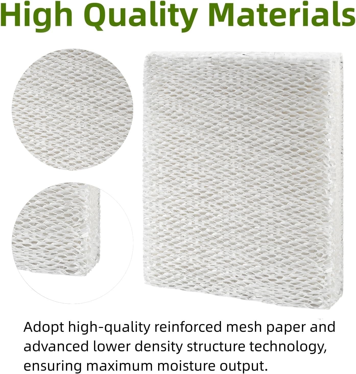 4-Pack Humidifier Filter Replacement Compatible with Aprilaire Water Panel 35 Models 350, 360, 560, 560A, 568, 600, 600A, 600M, 700, 700A, 700M, 760, 760A, 768, Compatible with Honeywell HC26P, HC26