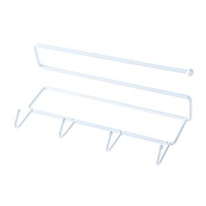 modernnimalist shelf,kitchenware storage rack, tableware rack, non-stick drill, towel rack, storage rack, hanger hook, kitchen and bathroom accessories/white