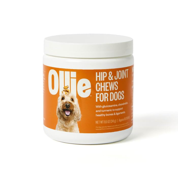 Ollie Belly Rubs Dog Probiotic Chews - Probiotics for Dogs and Ollie Zoomies Dog Hip and Joint Supplement - Glucosamine for Dogs