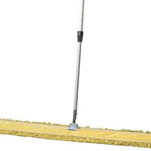 48 Inch Yellow Dust Mop with Metal Handle and 48 Inch Dust Mop Refill Bundle - 2 Mop Sets and 4 Refills