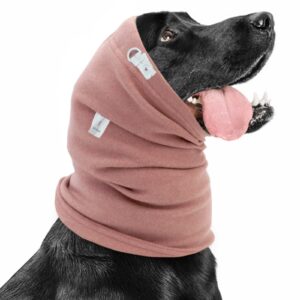 nanaki upgraded dog calming hoodie anxiety relief, no shake ear wraps for dog, soft dog hematoma ear wrap anti-slip dog head muffs ear protection dog head cover grooming force drying bathing fireworks